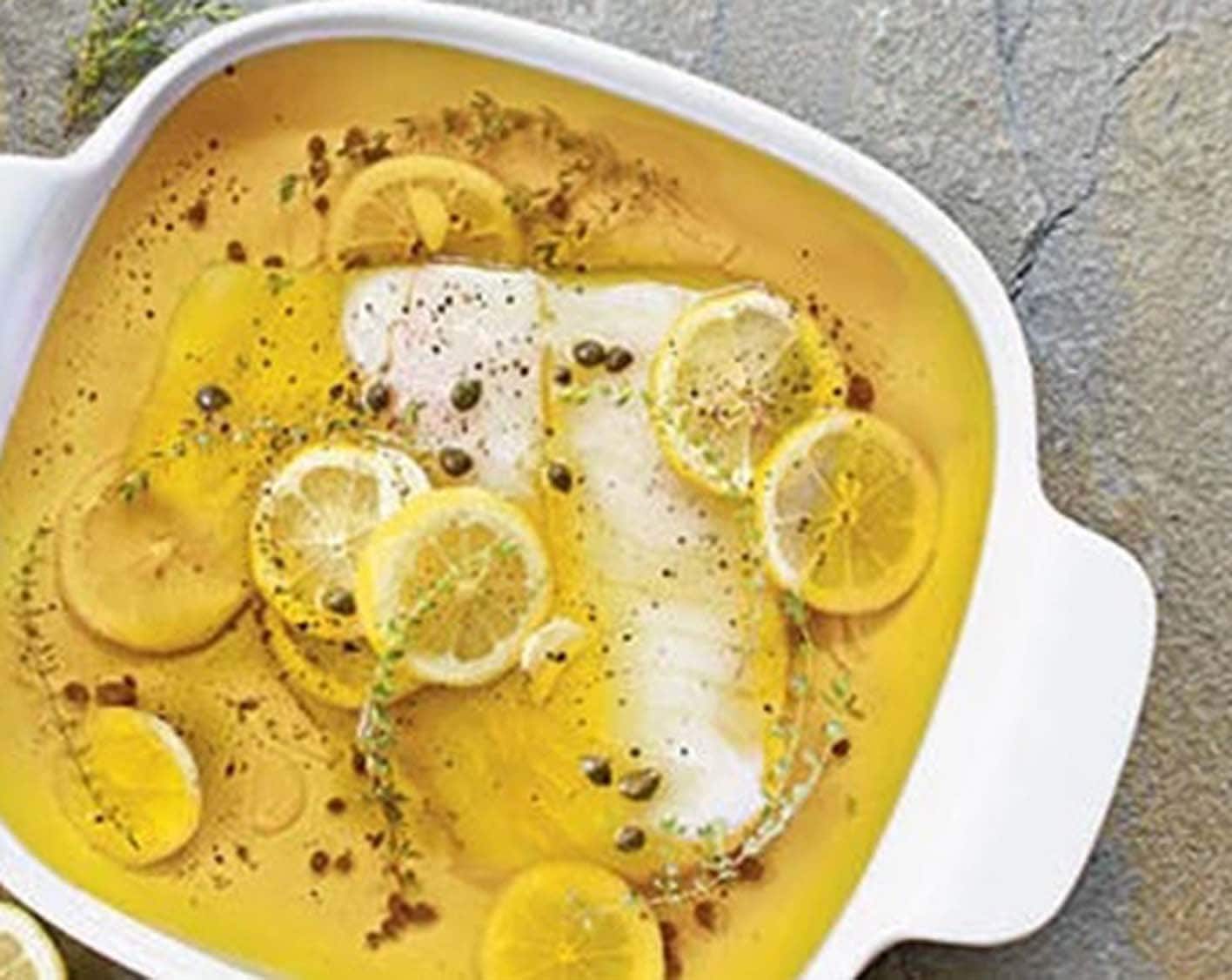 Poached Atlantic Cod ⋆ Using Morocco EVOO